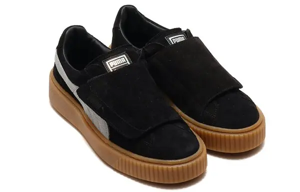 PUMA Platform Strap Sneakers - Black