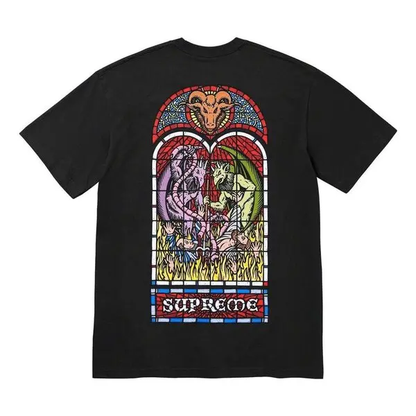 Supreme Worship T-shirt 'black Multi-color