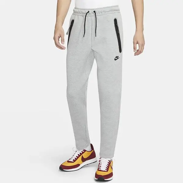 Nike Tech Fleece Casual Sports Drawstring Long Pants Dark Grey - Gray