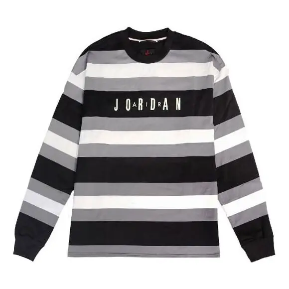 JORDAN Sport Dna Striped Long Sleeve - Black
