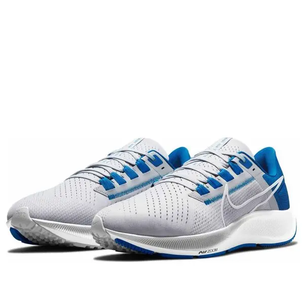 Nike Nfl X Air Zoom Pegasus 38 'detroit Lions' Sneakers - Grey/blue