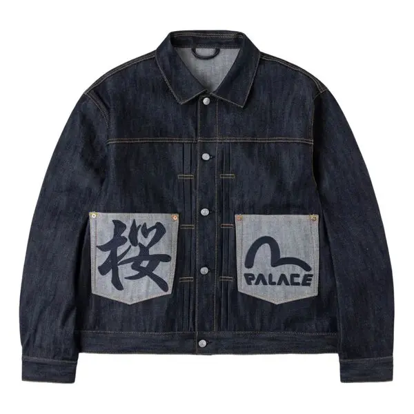PALACE X Evisu Type 2 Denim Jacket - Indigo