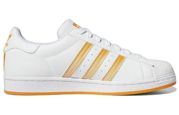 Adidas Superstar "white Orange Rush - White/yellow