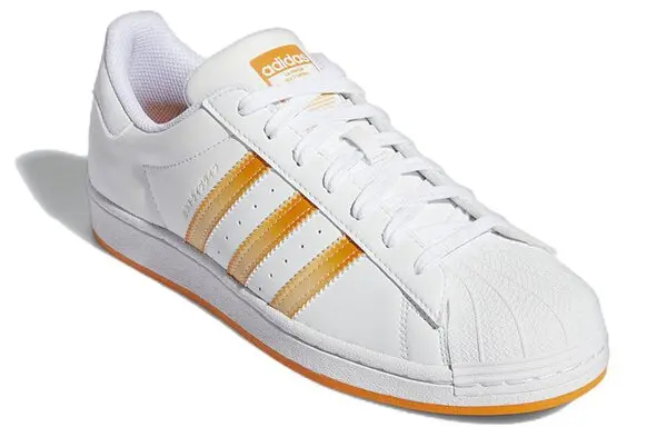 Adidas Superstar "white Orange Rush - White/yellow