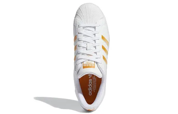 Adidas Superstar "white Orange Rush - White/yellow