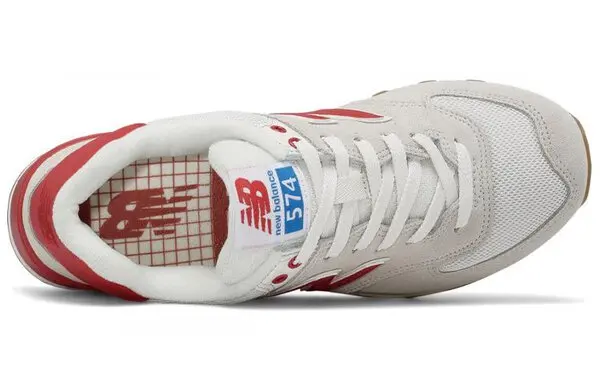 NEW BALANCE 574 Low Top Sneakers - Grey/red