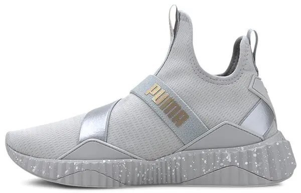 PUMA Defy Mid Metal High Rise Silver Sneakers
