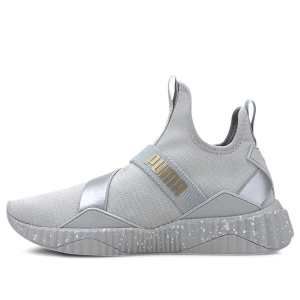 PUMA Defy Mid Metal High Rise Silver Sneakers - Grey