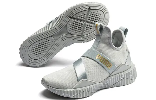PUMA Defy Mid Metal High Rise Silver Sneakers