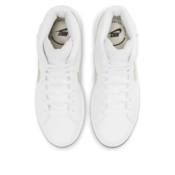 Nike Court Royale 2 Mid Snakeskin Swoosh Sneakers - White