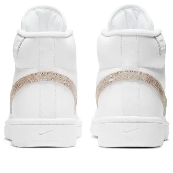 Nike Court Royale 2 Mid Snakeskin Swoosh Sneakers - White