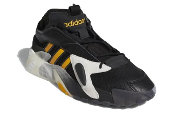 Adidas Streetball "collegiate Gold" High Top Sneakers - Black
