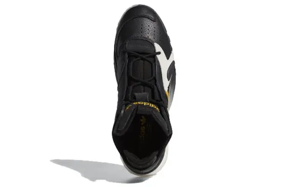 Adidas Streetball "collegiate Gold" High Top Sneakers - Black