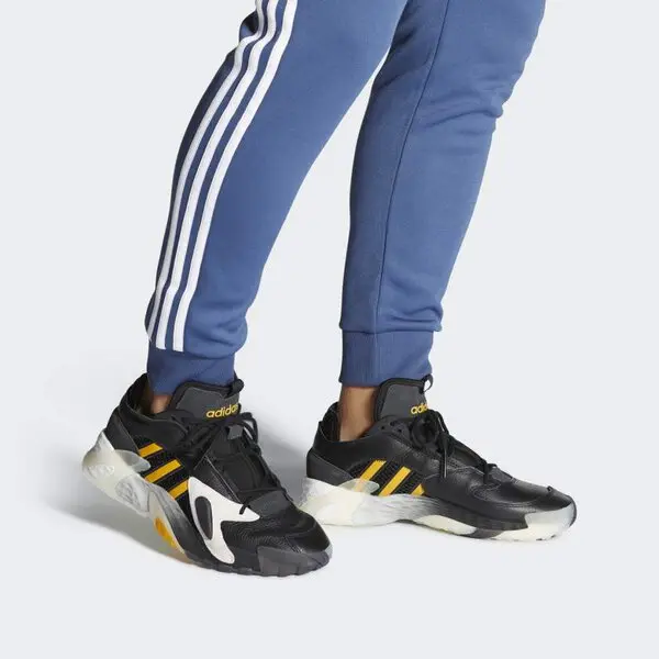 Adidas Streetball "collegiate Gold" High Top Sneakers - Black