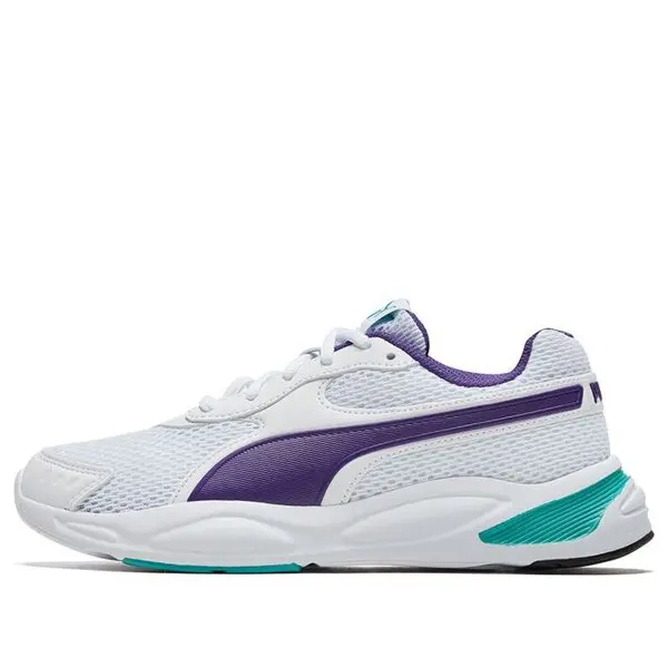 PUMA 90s Runner Athletic Sneakers - White/purple