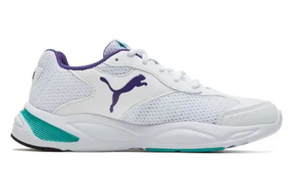 PUMA 90s Runner Athletic Sneakers - White/purple