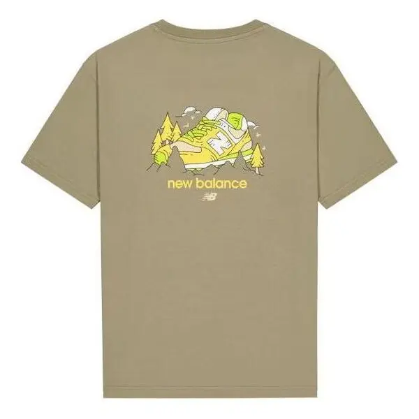 NEW BALANCE Shoe Graphic T-shirt Asia Sizing - Khaki