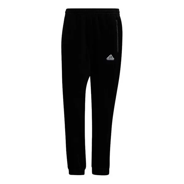 Adidas Embroidered Logo Corduroy Bundle Feet Sports Pants/trousers/joggers Black - Multi-color