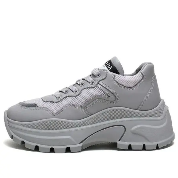 Prada Centaurus Lace-up Sneakers - Light Grey