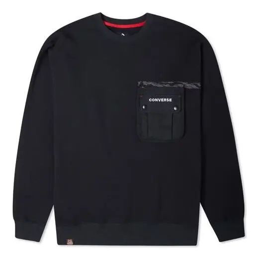 CONVERSE Pullover With Chest Pocket - Black