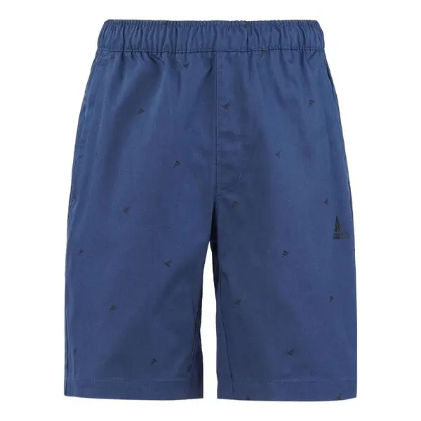 Adidas Fi Short Aop Logo Printing Athleisure Casual Sports Shorts - Navy