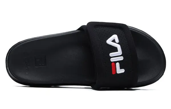 FILA Flat Heel Sports Slides With Logo Detailing
