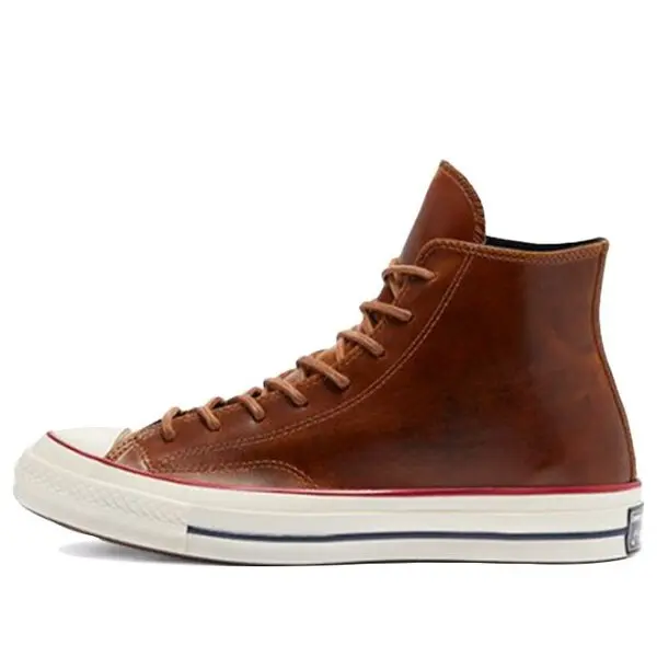 CONVERSE Chuck 70 High Top Leather Sneakers - Brown