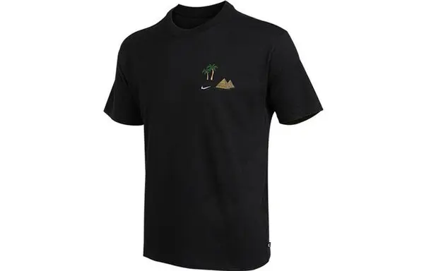 Nike Round Neck Short Sleeve T-shirt - Black