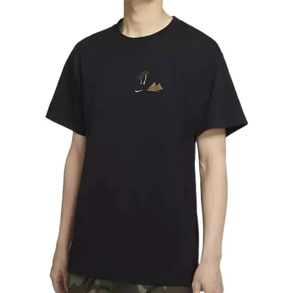 Nike Round Neck Short Sleeve T-shirt - Black