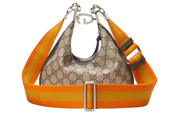 Gucci Attache Small Shoulder Bag - Beige/yellow