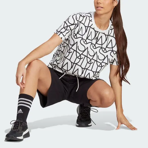 Adidas Allover Graphic Boyfriend T-shirt