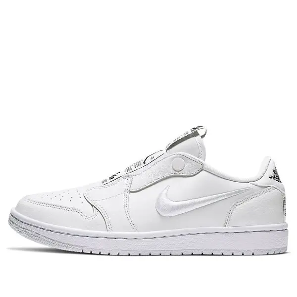 JORDAN 1 Retro Low Slip Sneakers - White/black