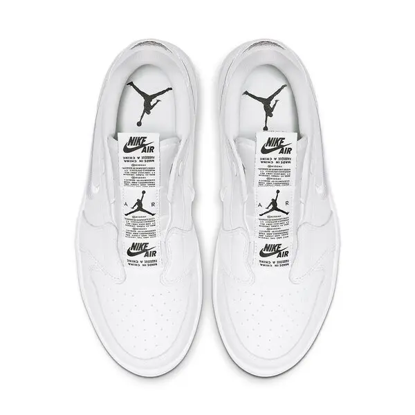 JORDAN 1 Retro Low Slip Sneakers - White/black
