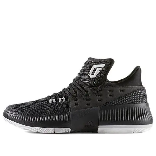 Adidas D Lillard 3 High Top Lace-up Basketball Sneakers - Black