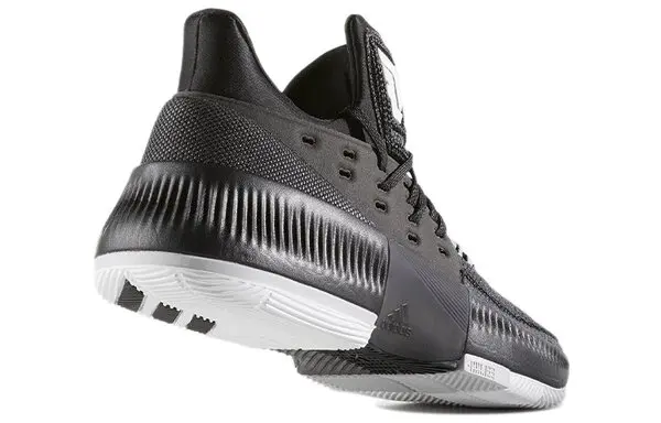 Adidas D Lillard 3 High Top Lace-up Basketball Sneakers - Black