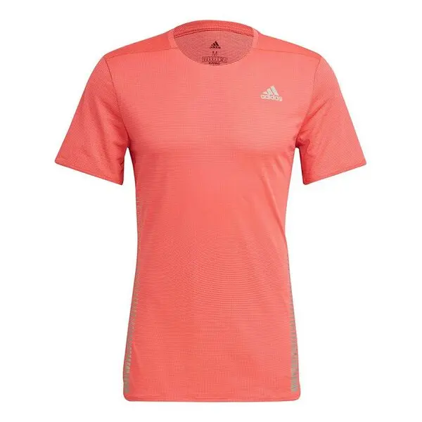 Adidas Short Sleeve Performance T-shirt - Pinkred