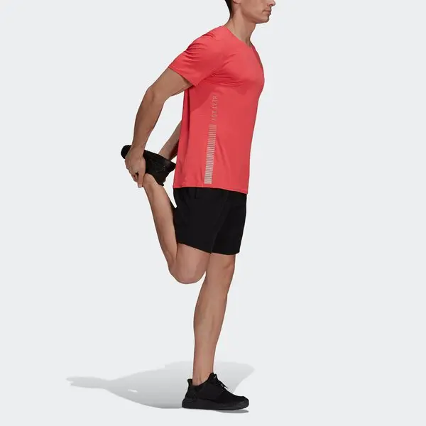 Adidas Short Sleeve Performance T-shirt - Pinkred