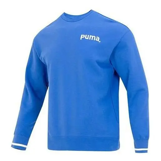 PUMA Team Crew Tr Logo Sweater - Blue