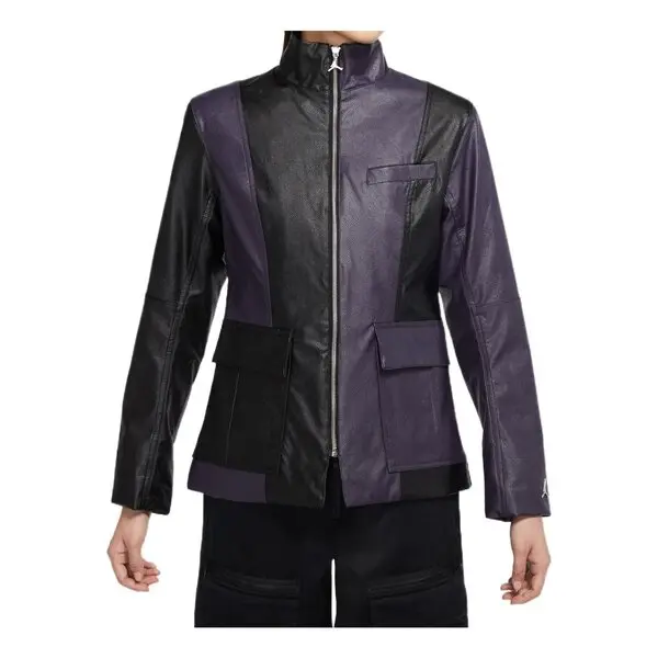 JORDAN Spliced Leather Jacket