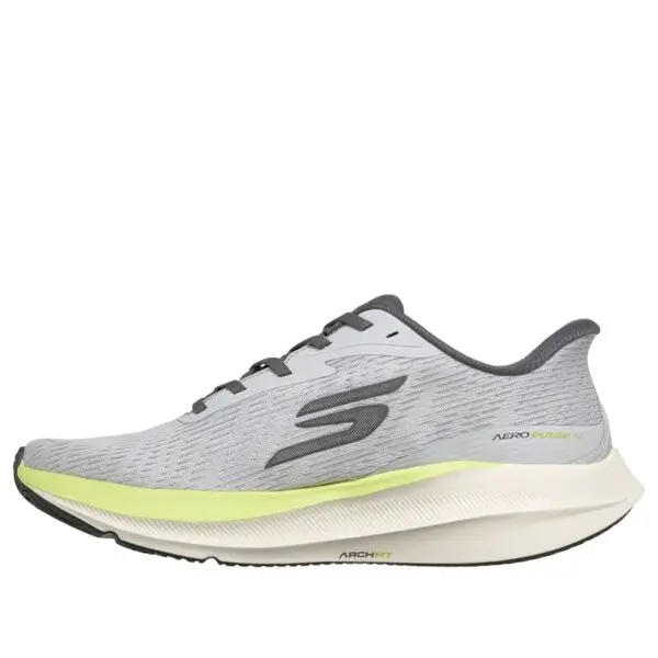 Sketchers Skx Aero Pulse Athletic Sneakers - Gray/lime