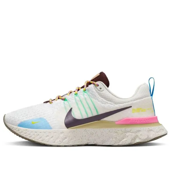 Nike React Infinity Run Flyknit 3 Sneakers - Sail/light Bone/pinksicle