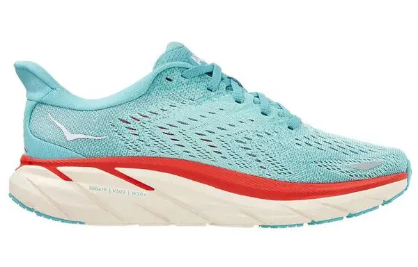 Hoka One One Clifton 8 "aquarelle" Athletic Sneakers - Blue