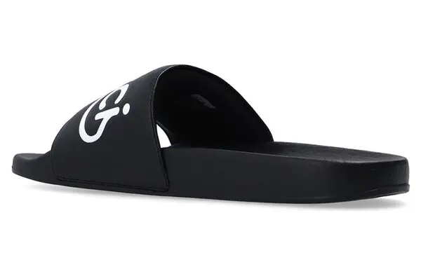 Gucci Pursuit Cat Leather Pool Slide - Black/white