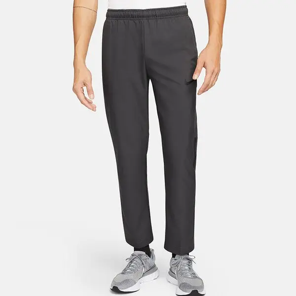 Nike Solid Color Logo Lacing Sports Pants/trousers/joggers Gray - Multi-color