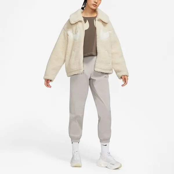 Nike Logo Printing Lamb's Wool Jacket - Default Color