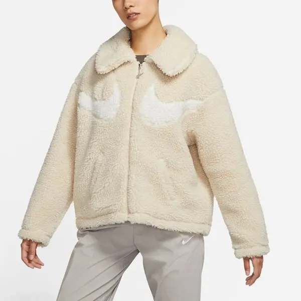 Nike Logo Printing Lamb's Wool Jacket - Default Color