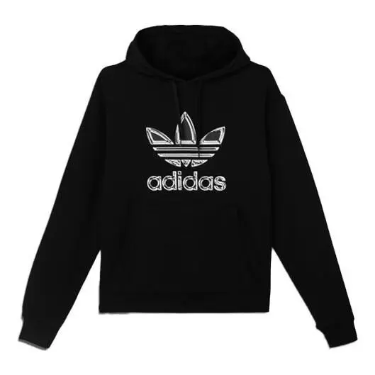 Adidas Originals Metallic Logo Hoodie - Black