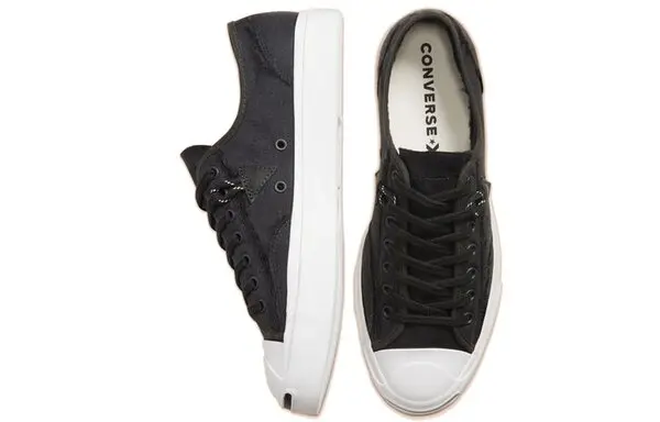 CONVERSE Jack Purcell Faux Fur-lined Leather Sneakers