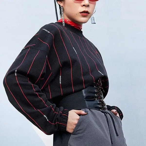JORDAN Vertical Stripe Pullover