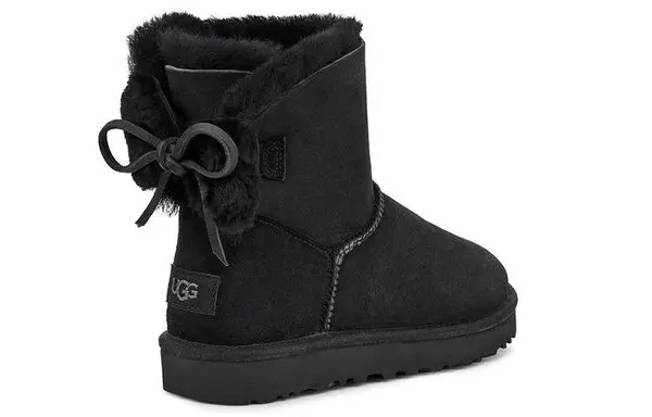 UGG Classic Dudble Bow Mini Boots - Black